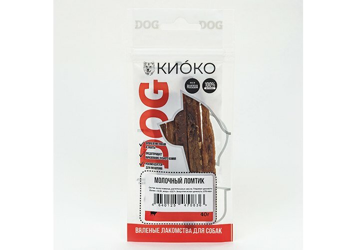 Киоко Лакомство д/собак Молочный ломтик 40г срок 12.01.25