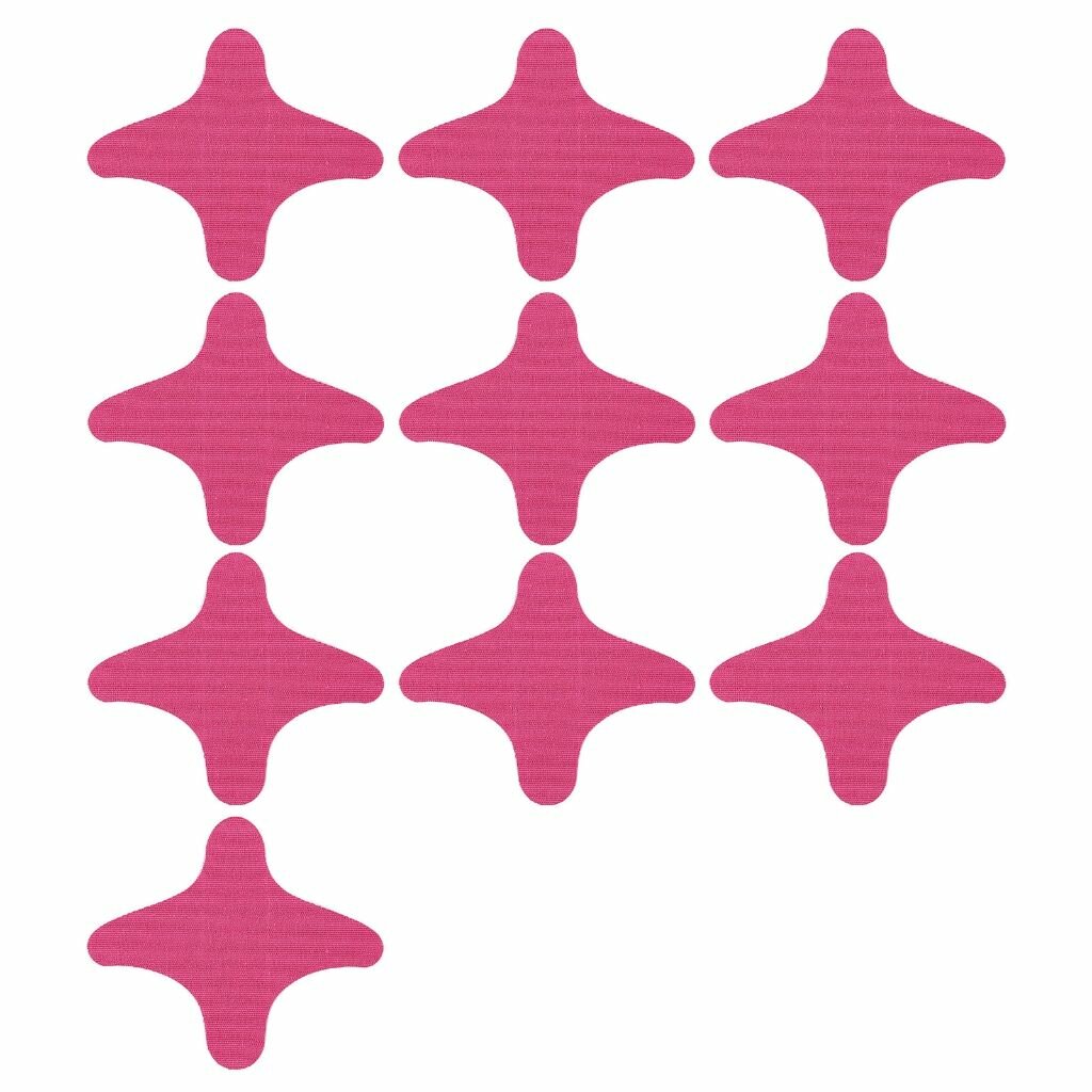 10 штук, предварительно вырезанный пластырь для мышц рук с тигровой пастью, противоизносный пластырь-розово-красный