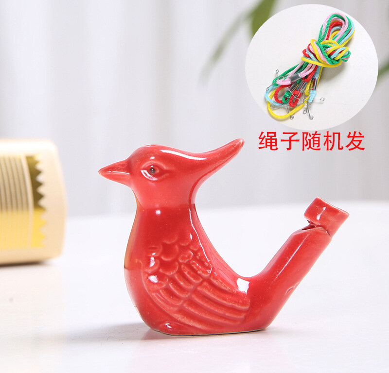 Детский свисток для птиц с водой, свисток с звуком птицы, подарок для детского сада, керамическая игрушка для птиц, водяной свисток для животных