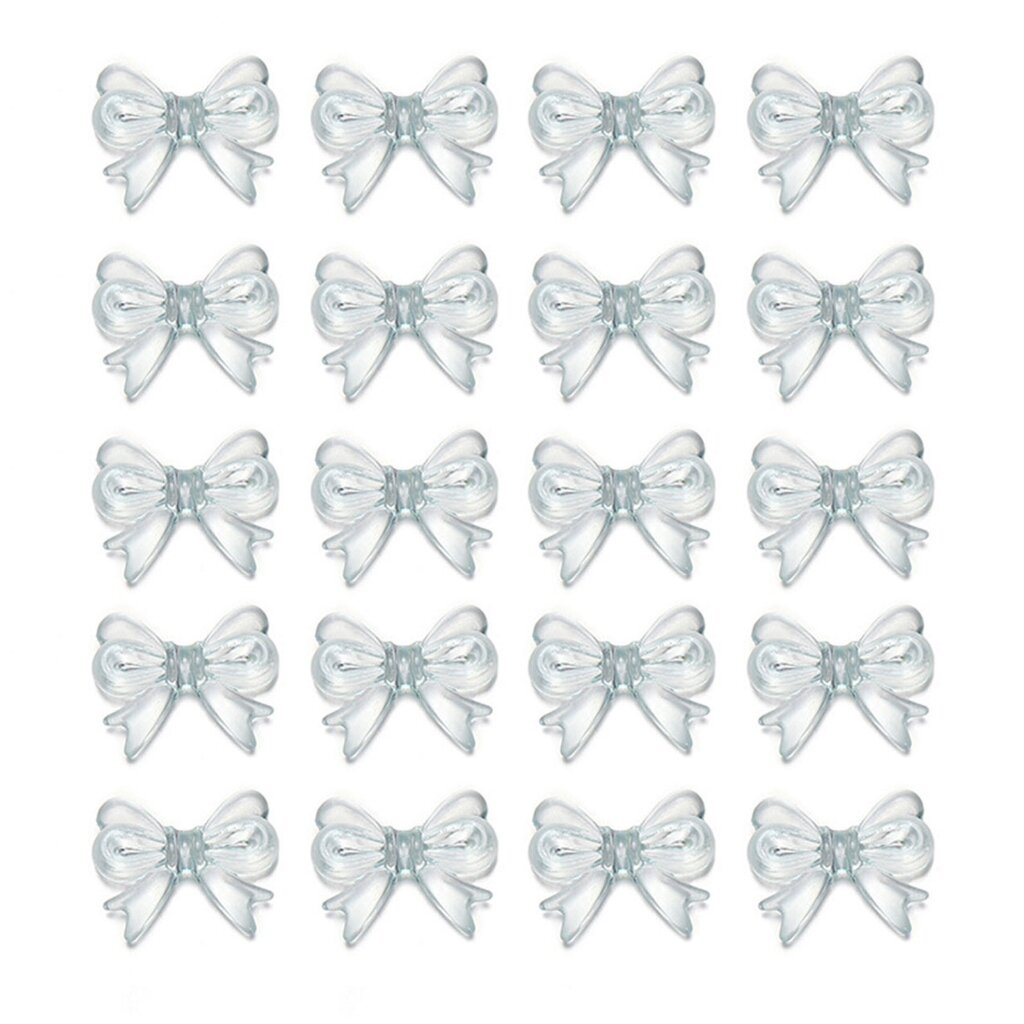 20 упаковок креативных прозрачных бусин с бантами Украшения и аксессуары для дизайнеров ювелирных изделий и любителей рукоделия