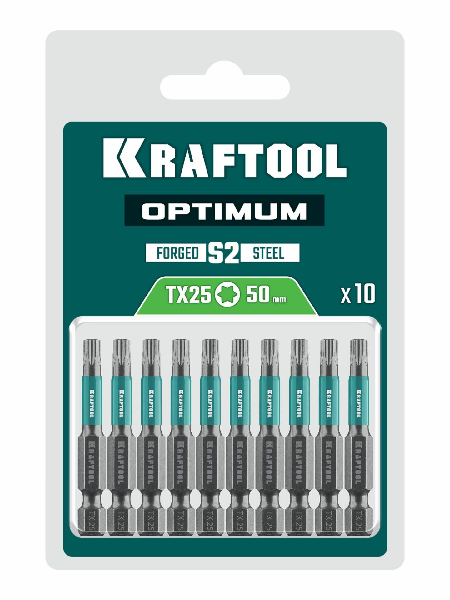 KRAFTOOL OPTIMUM TX 25 50 мм 10 шт биты 26126-25-50-10