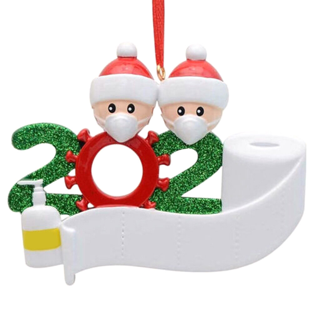 Гирлянда для украшения елки с именами Снегурочка для подвешивания, DIY имена и поздравления, 2020, персонализированные подарки на Рождество для семьи друзей детей вечеринок, Семья из 2/3/4/5/6/7 человек, материал смола + ПВХ, размер Семья из 2/3/4: