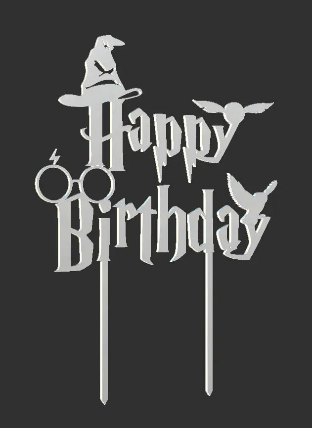 Вставка В Торт 3D Harry Potter Гарри Поттер модель