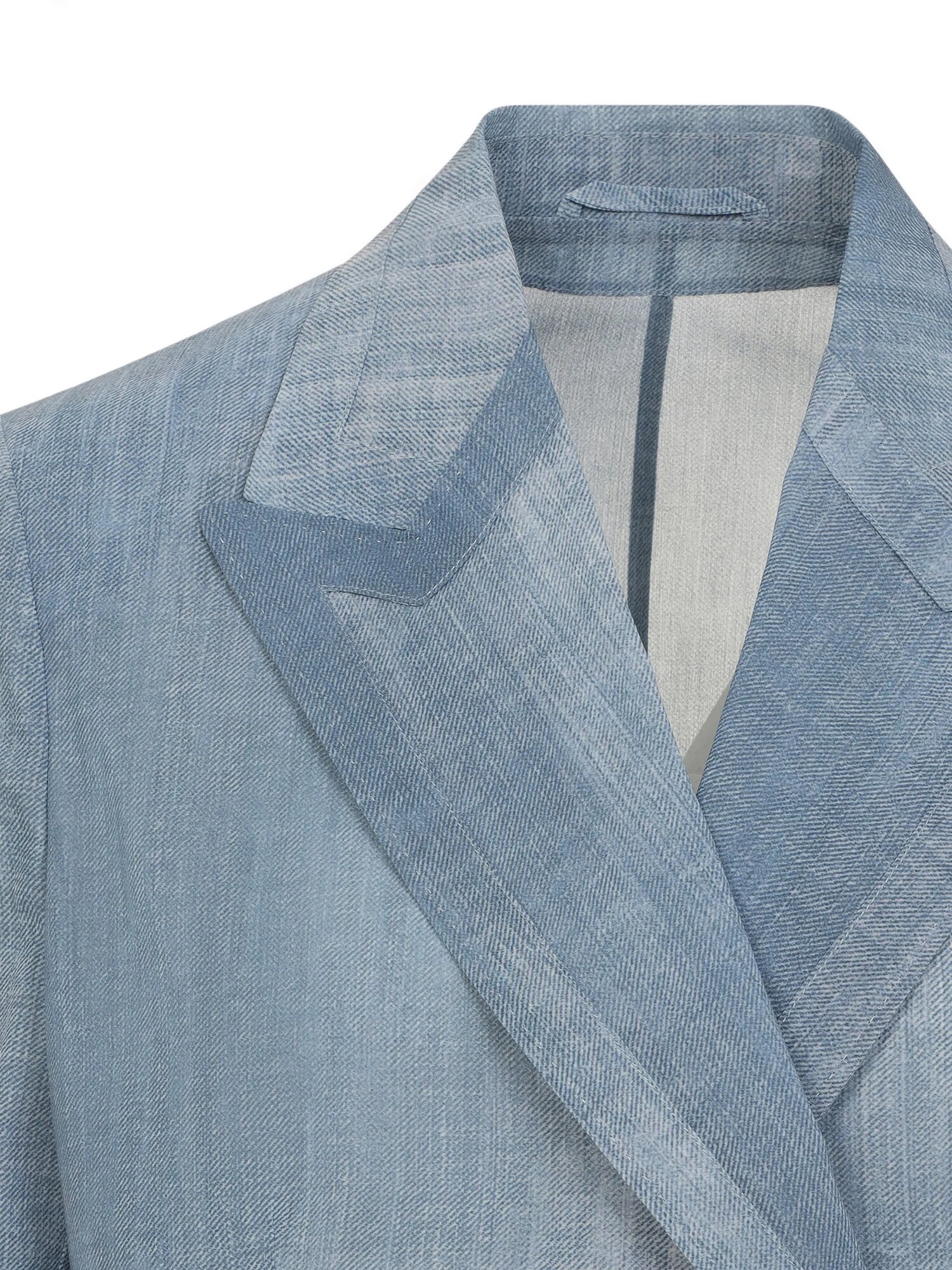 Куртка Ermanno Scervino Long-sleeves double-breasted jacket, размер 38, blue — фото 1
