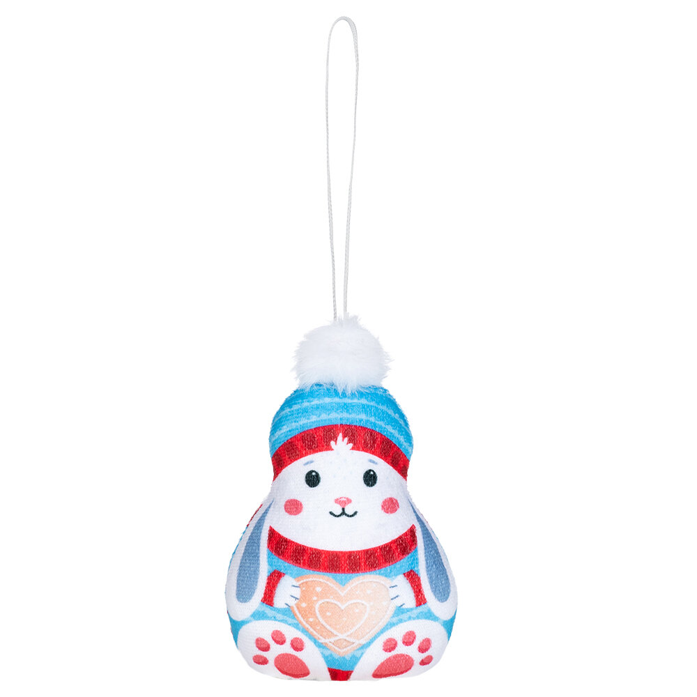 Подарочная игрушка FANCY Зайка NOZA0U, мягкая, с биркой, высота 11см