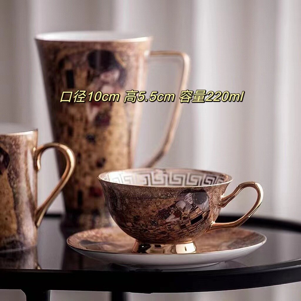 Набор кофейных чашек и блюдец для пары, английский послеобеденный чайный набор, костяная фарфоровая чашка с цветами, свадебный подарок, подарок на новоселье