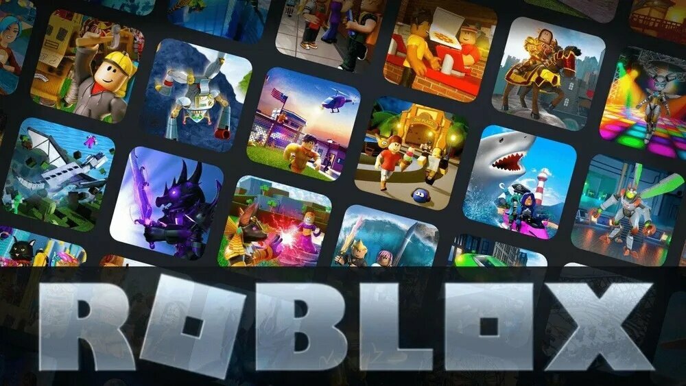 Алмазная мозаика "Roblox" / 40х50 см размер картины / без подрамника