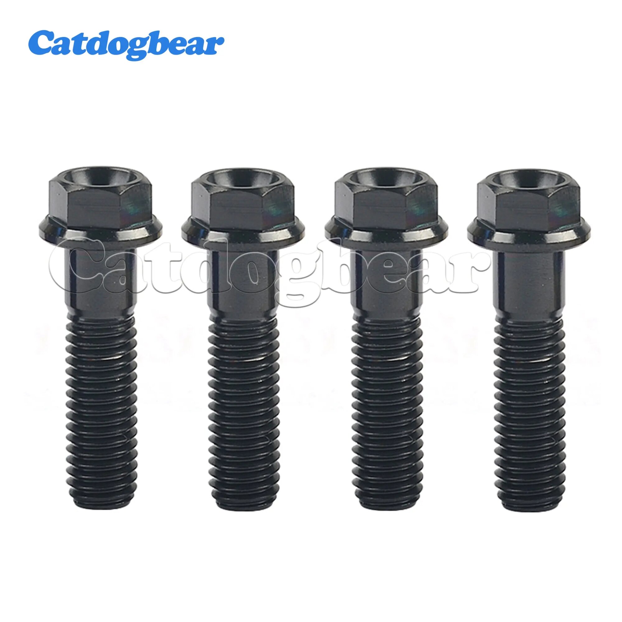Catdogbear титановые болты M8x15 4 шт. Черный, Black, 45mm