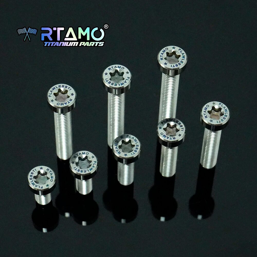 RTAMO Титановый болт M6x12/15/20/25/30/35/40/45 мм Silver 1piece, M6x20 mm