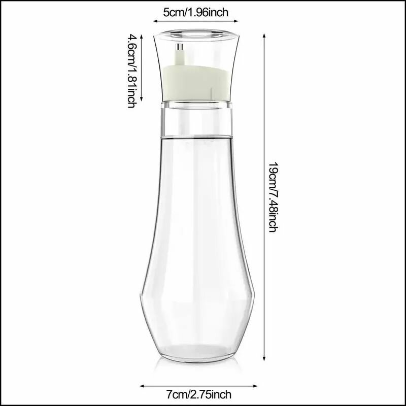 Стеклянный флакон для полоскания рта 260 мл с дозатором и чашкой