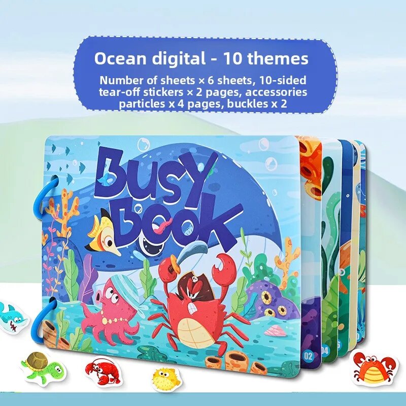Развивающая книга "Busy Book" Ocean Digital, 10 тем