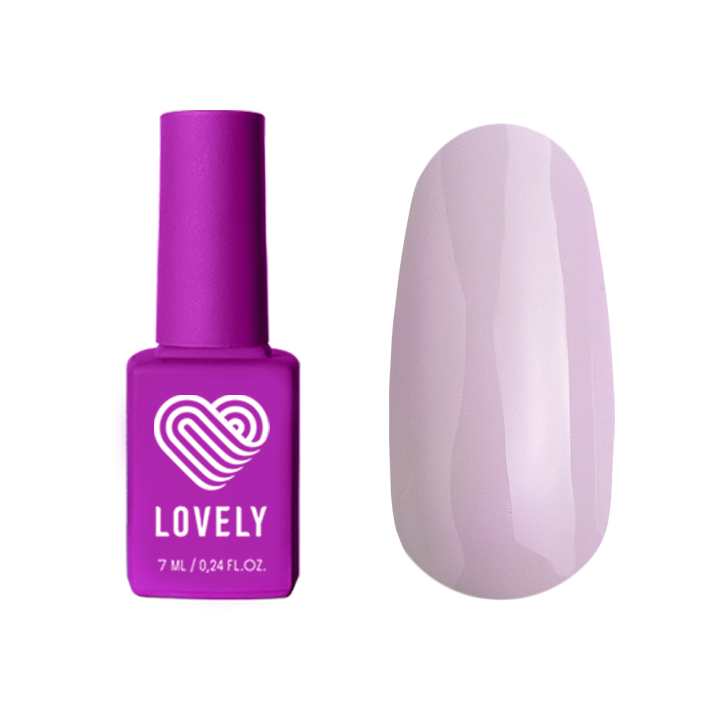 Гель-Лак Lovely M02 "Milk Shake", 7мл, полупрозрачный, розовый