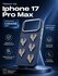 Чехол на Iphone 17 Pro Max , цвет темно-синий , с фигурками .