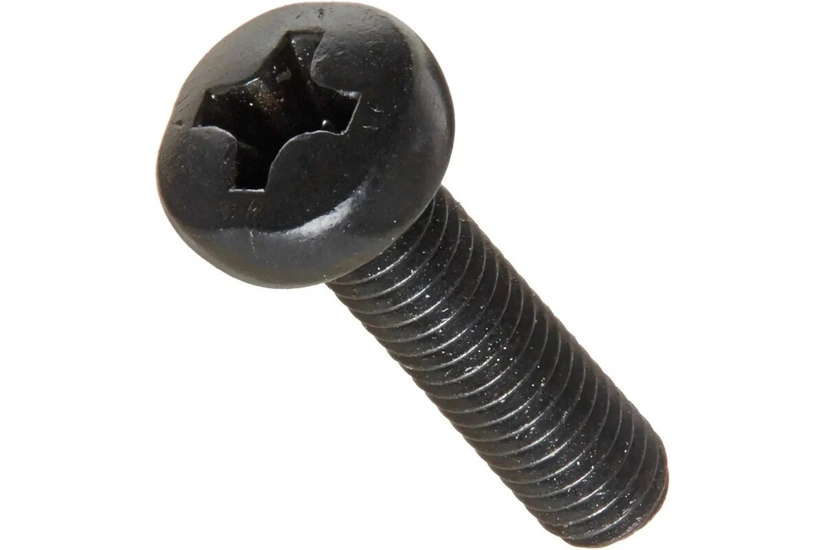 Винт ОПМ DIN 7985 М4x12 4.8 black zn 200 шт. УТ000074896