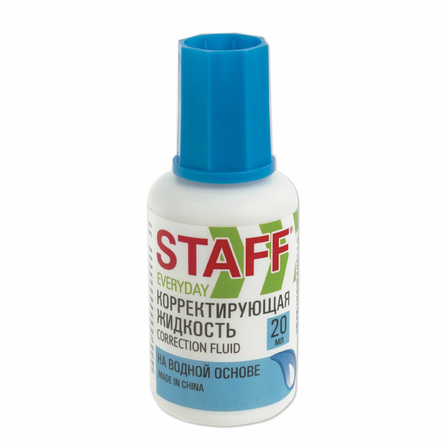 Корректирующая жидкость STAFF EVERYDAY 20мл. на водной осн. (228642)