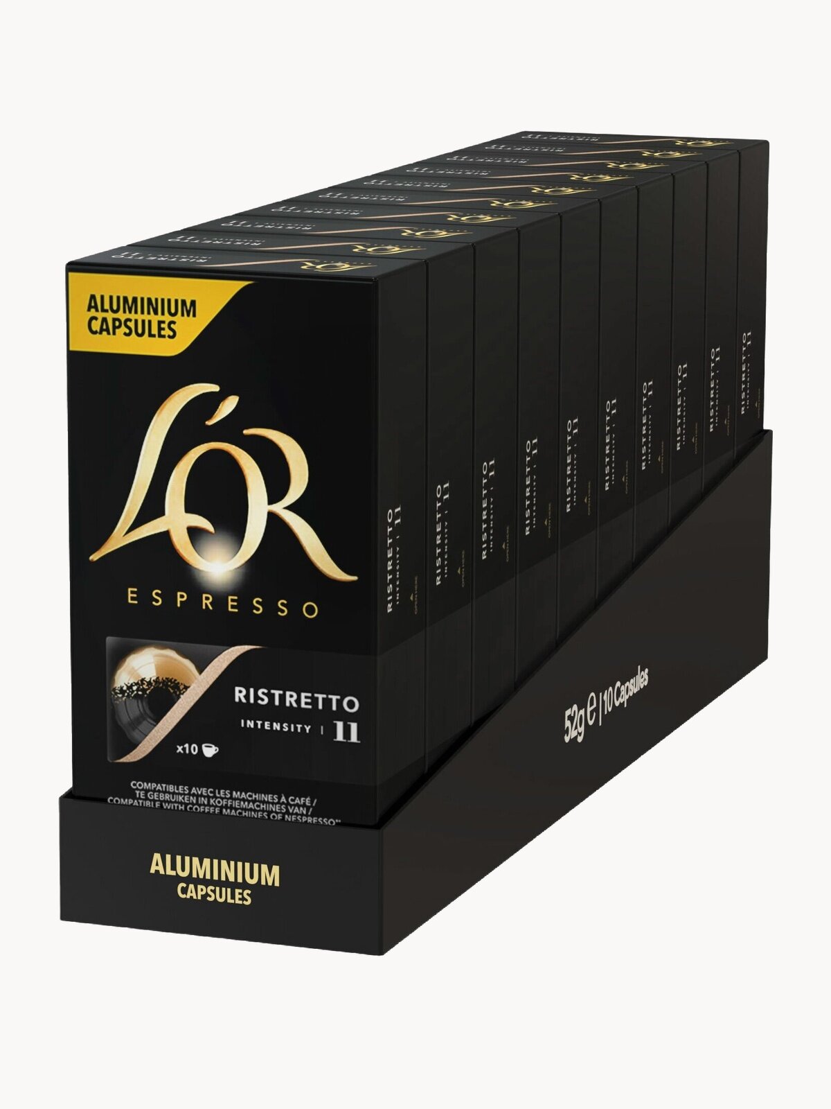 Набор кофе в капсулах L'OR Espresso Ristretto, 10 упаковок, 100 капсул