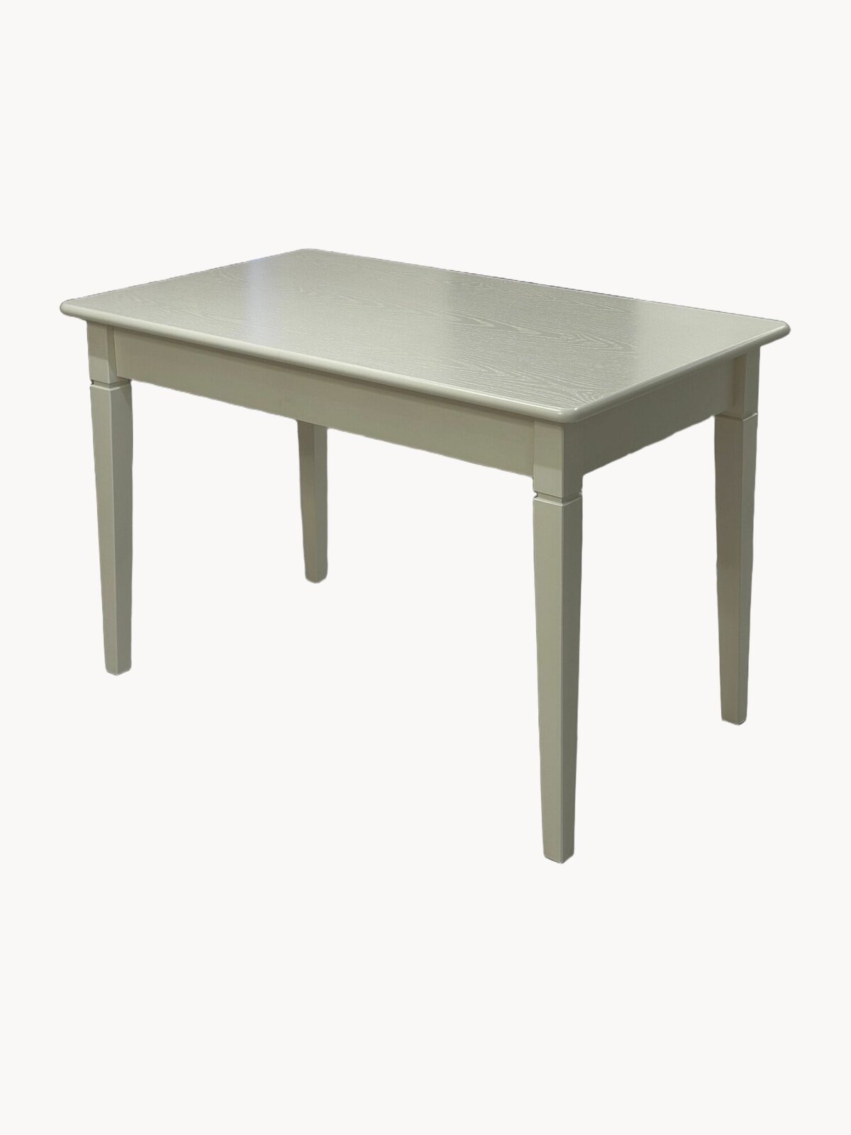 Стол кухонный раздвижной обеденный "Вега" 120(160)x70 см - прямоугольный, бежевый