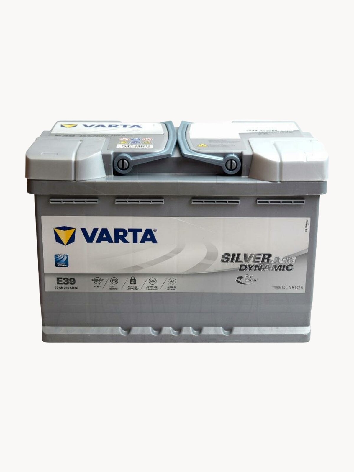 Аккумулятор автомобильный VARTA E39 Silver Dynamic AGM 70 а/ч 760А VAR570901SS
