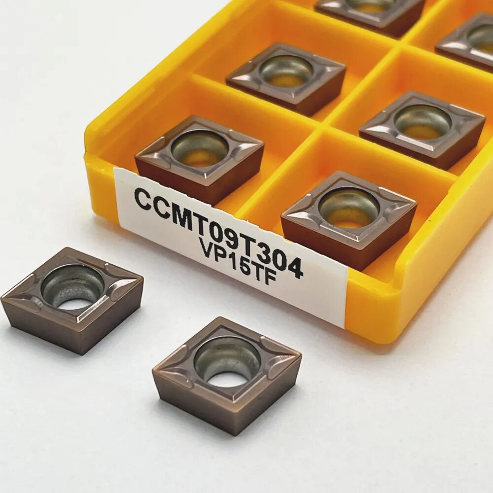 Пластина твердосплавная CCMT09T304 VP15TF / 10 штук