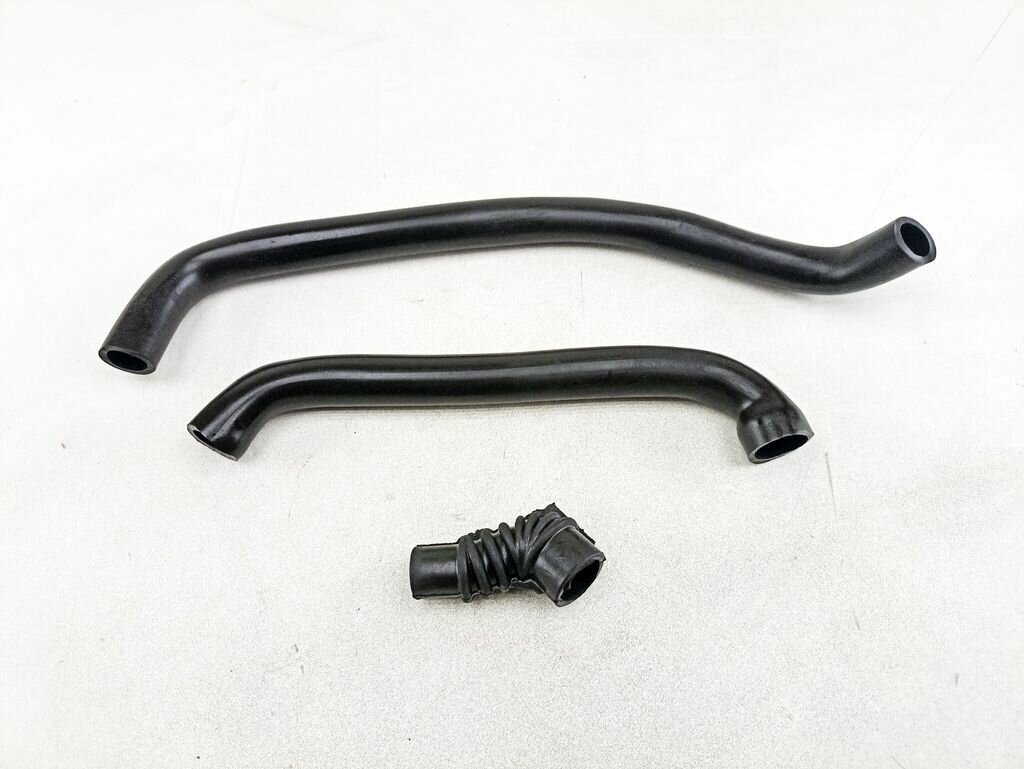 Патрубки регулятора холостого хода для двигателя ЗМЗ 409 (шланги РХХ, комплект 3 шт.) резина