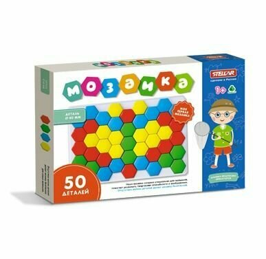 Развивающие игры для детей Мозаика для самых маленьких 50 фишек Stellar 01015