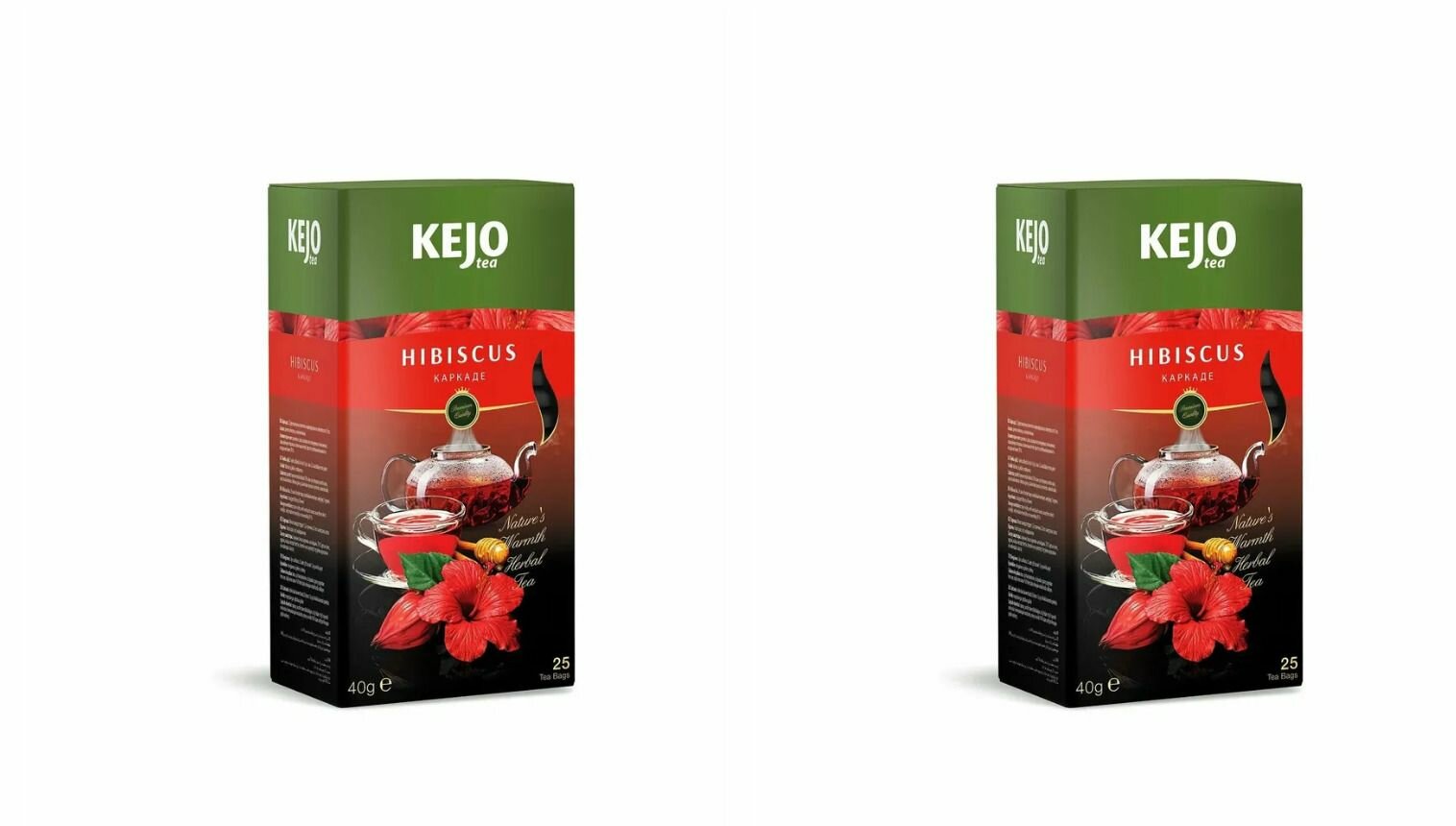 KEJO Чай Каркаде, 25 пак, 2 шт