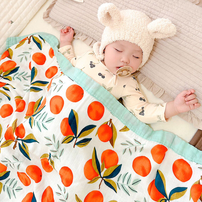 Четырехслойное марлевое одеяло из бамбукового хлопка, полотенце для купания детей, детское одеяло, пеленка для новорожденных, одеяло для детского сада