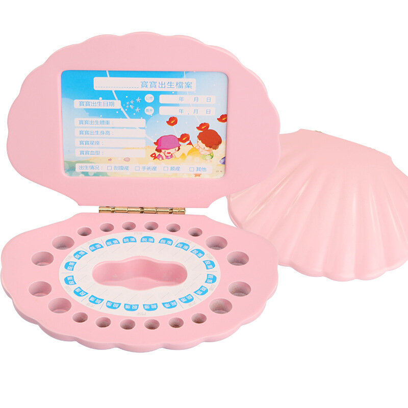 Коробка для хранения молочных зубов "Ракушка", деревянная, для девочек