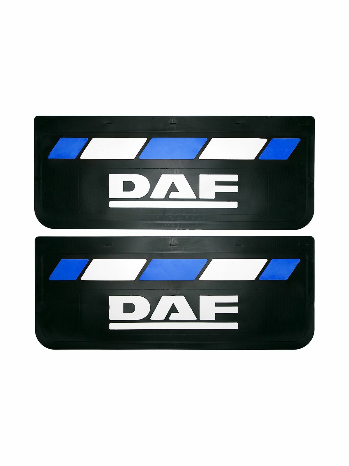 Брызговики грузовые 660х270мм LUX PRO "DAF" Синяя с Белым полоса, надпись Белая к-т (26328)