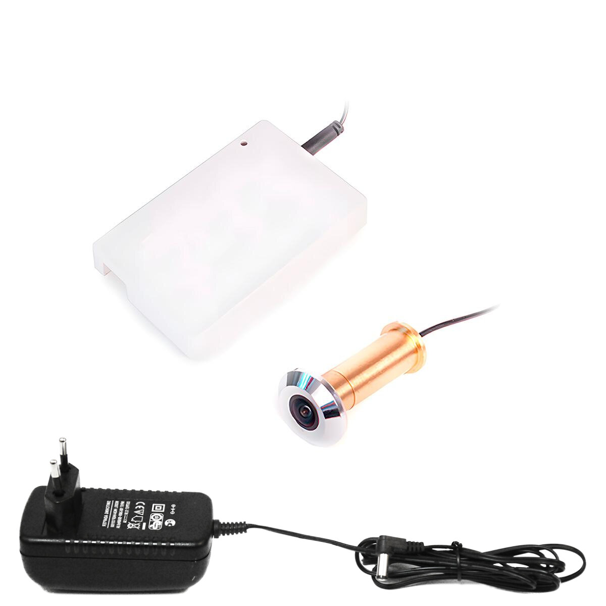 Видеоглазок в виде обычного для двери Ай Хоум Глаз-Lite (WiFi) (C75696IV) с записью на SD карту и датчиком движения угол обзора 160 град.