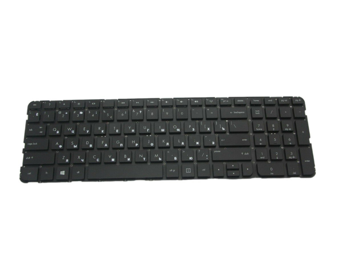 Клавиатура для ноутбука HP Pavilion DV6-7000 черная, без рамки, плоский Enter, KBD-HP-257
