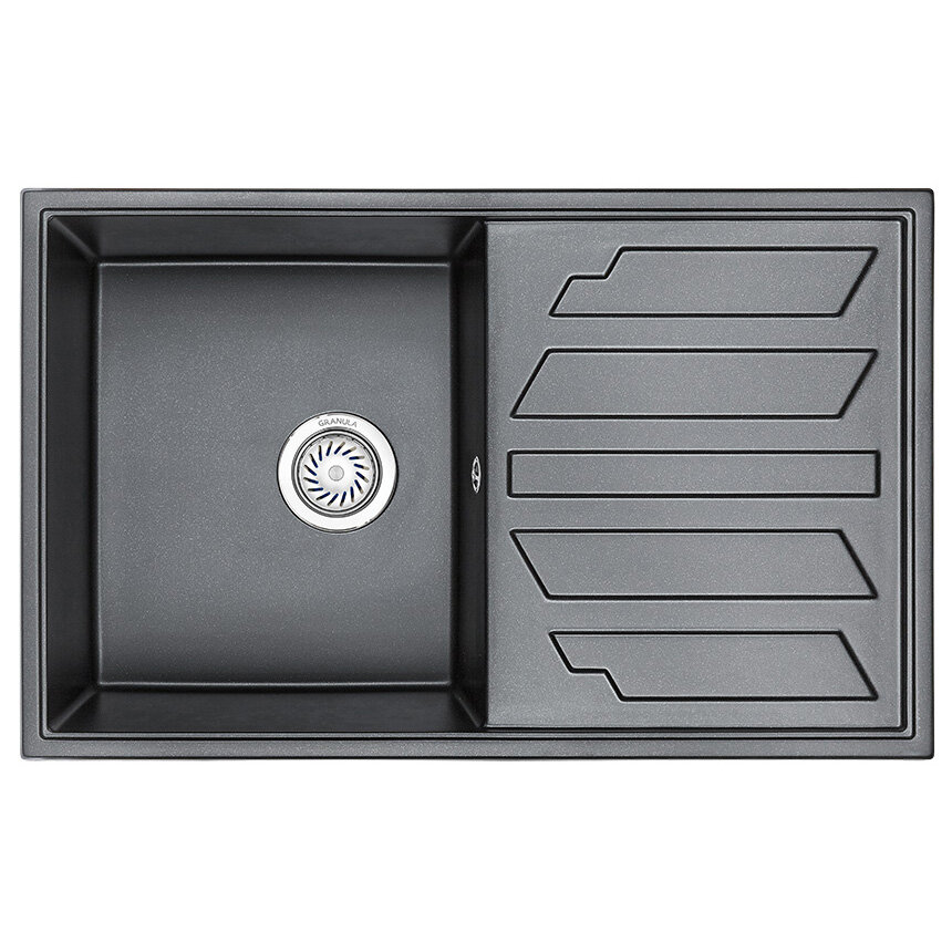 Кухонная мойка Granula GR-8002 79х50 шварц