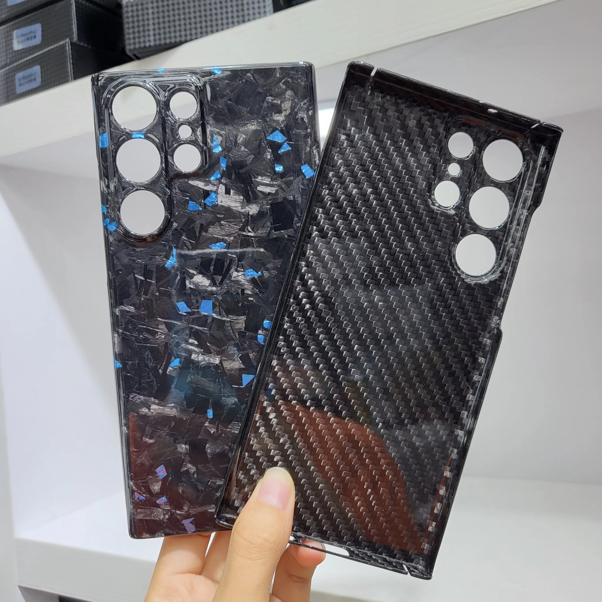 Чехол из углеродного волокна YTF-Carbon для Samsung Galaxy 24/s25, ультра-арамидное волокно, защита от падения Galaxy s22/s23 Ultra, чехол