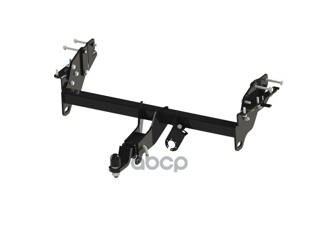 Фаркоп Mitsubishi Pajero 4 3/5 дверей 2008-2020 съемное крепление шара под американский квадрат, балка открытая SHERIFF арт. .