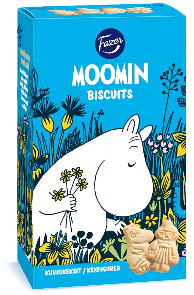 Печенье Fazer Moomin 175 г, классический, молоко