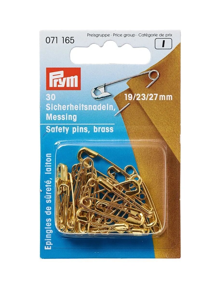 Английские булавки золотого цвета