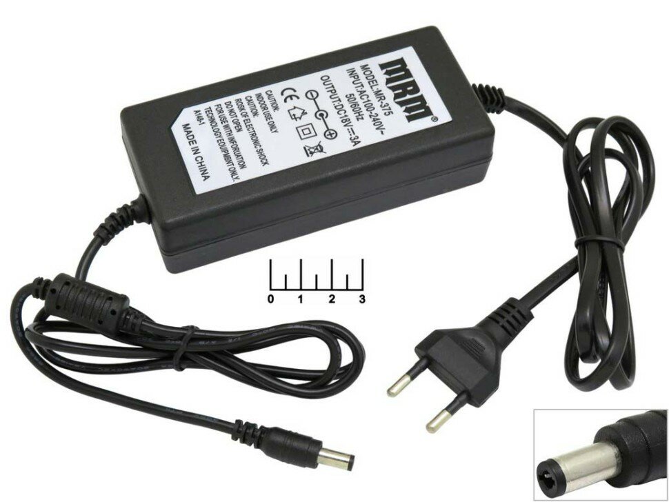 Блок питания 18V 3A LP-55 MR-375 импульсный (5.5*2.5)