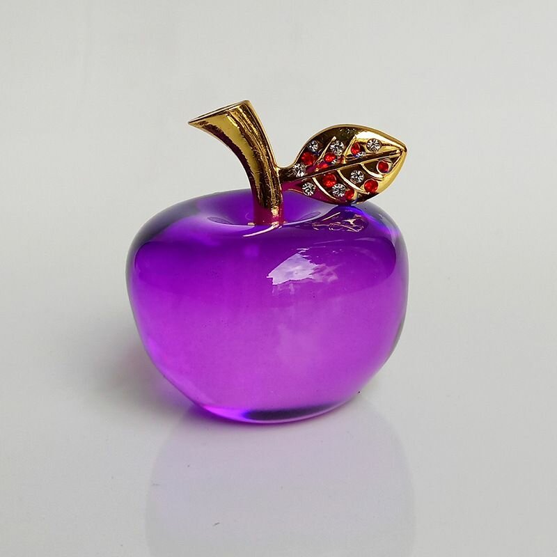 Декоративное яблоко из хрусталя - 5 см