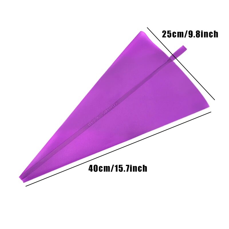 Многоразовые силиконовые кондитерские мешки Фиолетовый, 16 inch