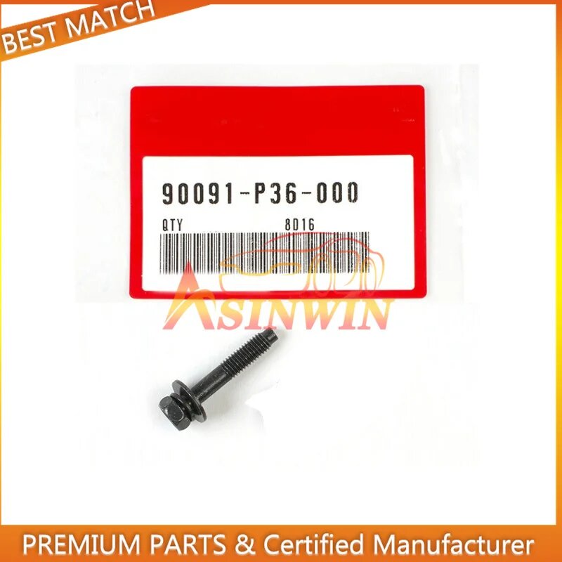 1 шт. 90091-P36-000 винт крышки воздушного фильтра двигателя 5*28 Болт крышки подходит для Honda