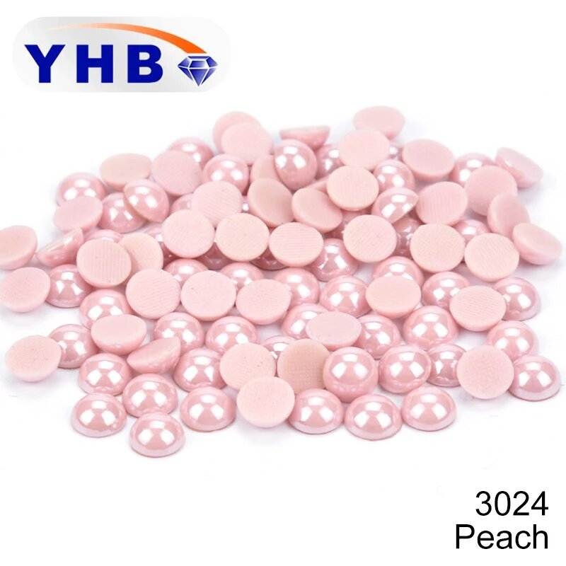Стразы YHB розовые 4 мм (SS16) 1440 шт, 3024 Peach