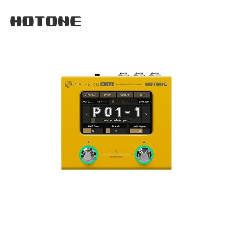 Hotone Ampero Mini White Электрогитара Бас-усилитель Моделирование ИК-кабинетов Стерео