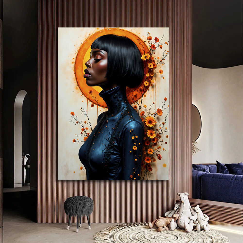 Картина ВсеКартины. Тут "Африканка", на холсте, на подрамнике, 60 см x 80 см