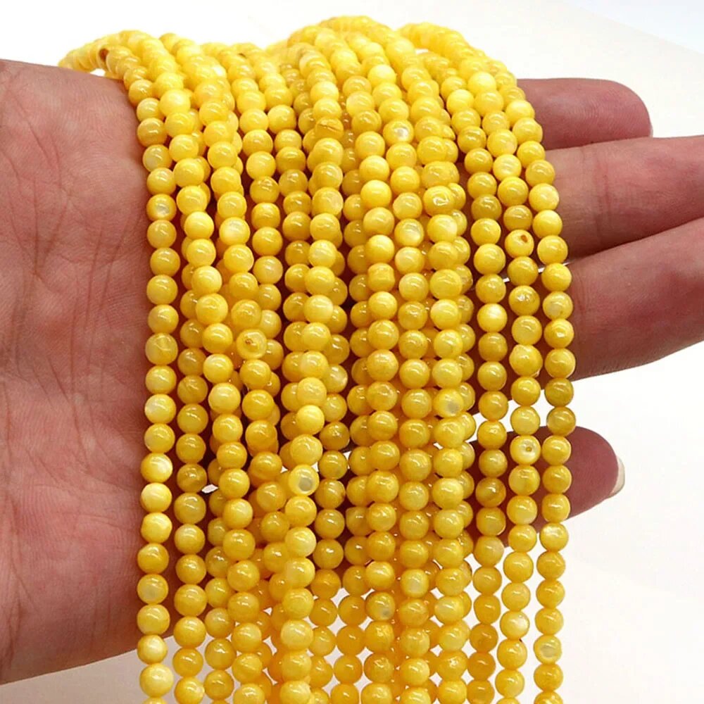 2/3/4 мм бусины из натуральной ракушки, круглая форма, перламутровые бусины, свободные изолирующие бусины для изготовления ювелирных изделий, браслет, ожерелье 3mm, 05