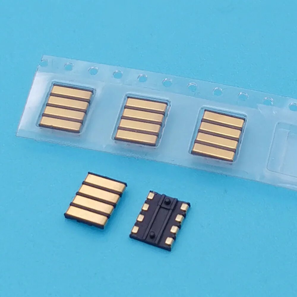 Контакты держателя аккумулятора, 5 шт, шаг 2,0 мм, 2 3 4 5 6 7, 8-контактный гнездовой разъем, контактный разъем питания аккумулятора, проводящий вкладыш, позолоченный