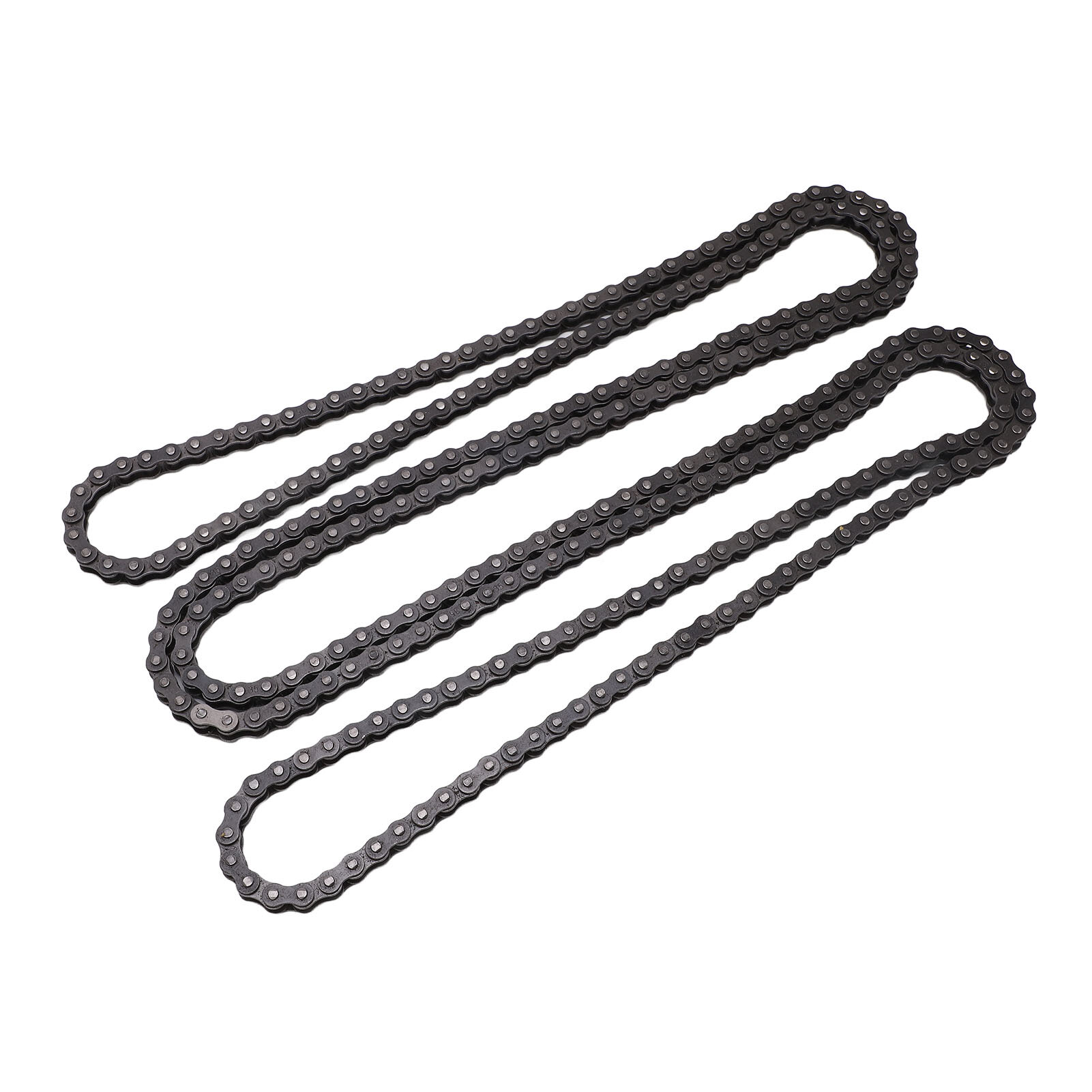 Роликовая цепь 1.5м (140 звеньев), углеродистая сталь, для гоночных картов, скутеров, ATV