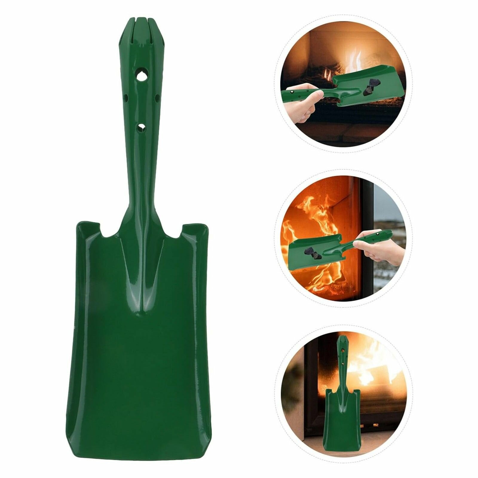 Ковш для золы камина: Нержавеющая сталь, для домашнего камина. Зима 2025