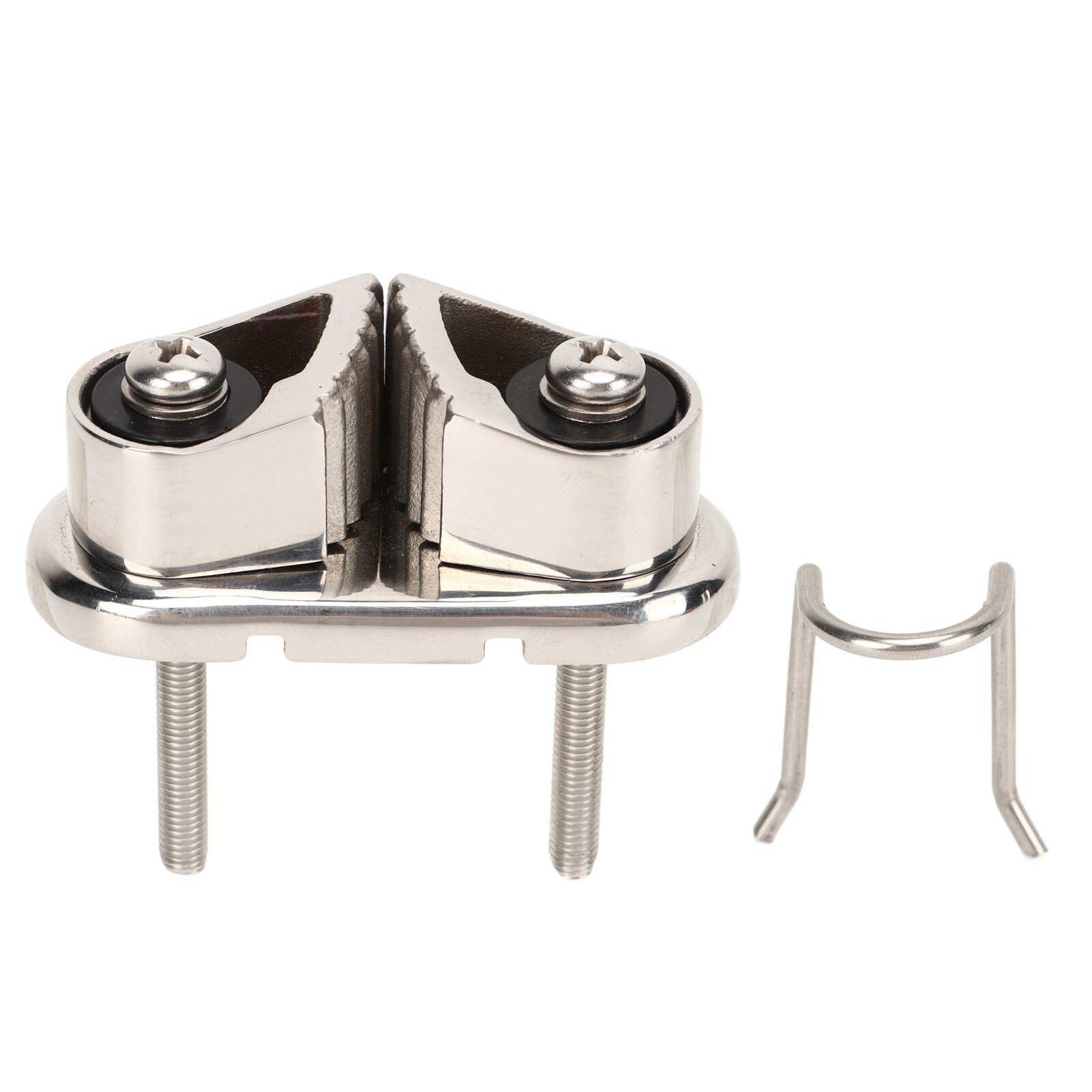 Кулачковый зажим из нержавеющей стали, серебристый, легкий, гладкая поверхность, полированная морская фанера, аксессуары