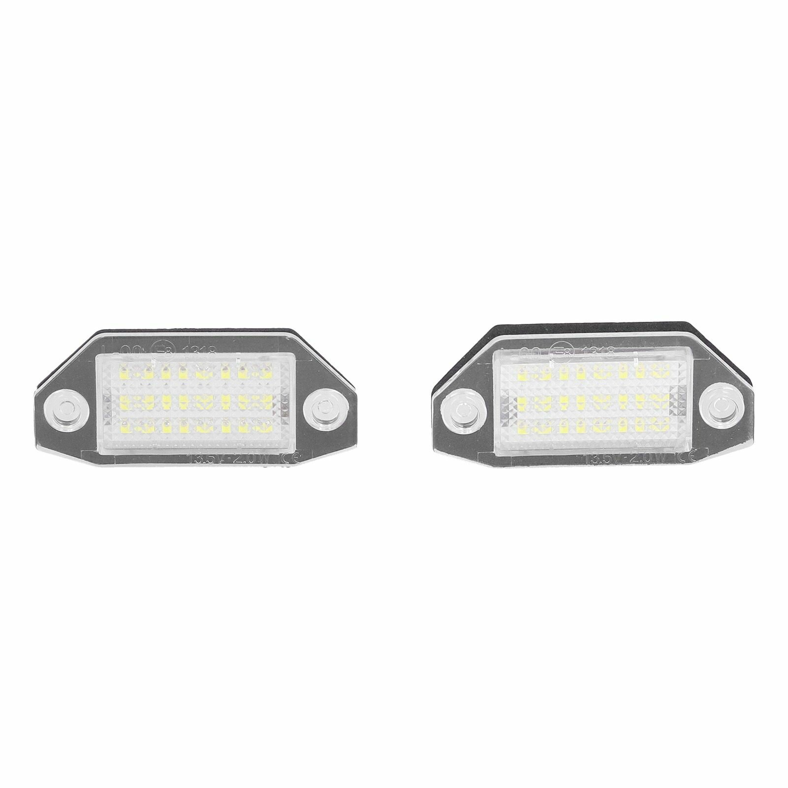 Светодиодная лампа белого света для номерного знака 1224V, пластиковый разъем, Plug and Play для For