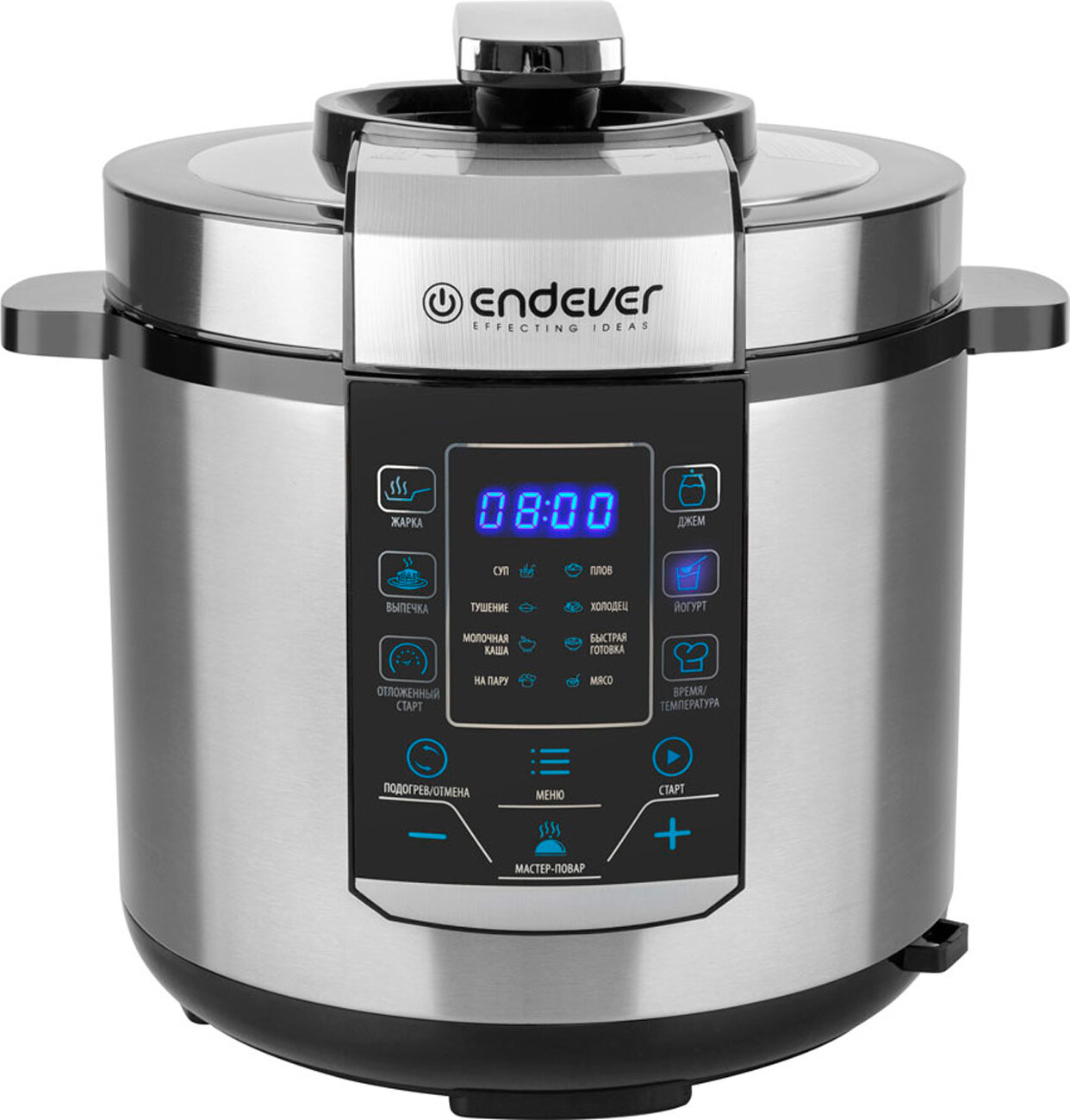 Скороварка-мультиварка электрическая Endever Vita-134 (90608), стальной